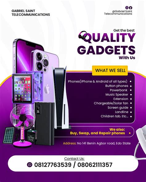 Phone Gadgets And Accessories Flyer Design Flyer And Poster Design Flyer Design Photoshop