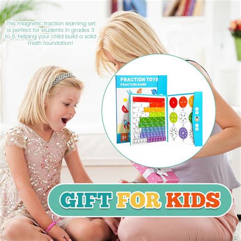 Magnetic Fraction Educational Puzzle Montessori Magnetic Book Fraction