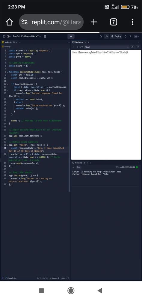 30daysofnodejs Scalerdiscord Scalertopics Harsh Rajput