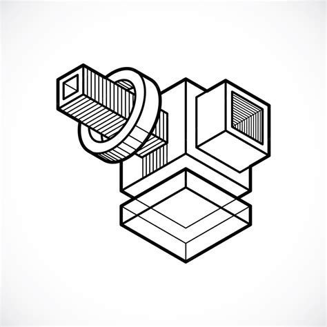 Premium Vector 3d Design Abstract Vector Dimensional Cube Shape