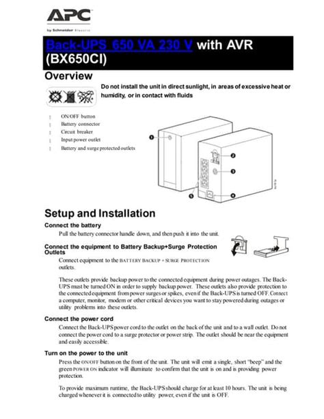 Manual Apc Back Ups Es400 Pdf Gas And Electric Home Utilities
