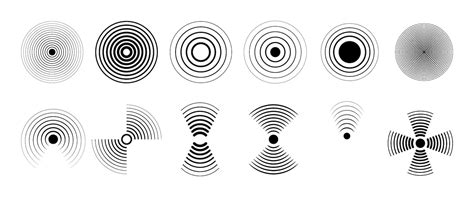 Premium Vector Signal Sonar Detection Monitor Pulse Symbol Waves