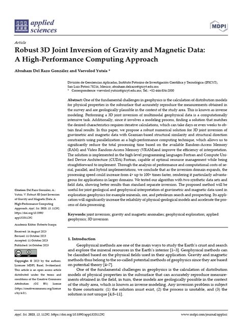 Robust 3d Joint Inversion Of Gravity And Magnetic Pdf