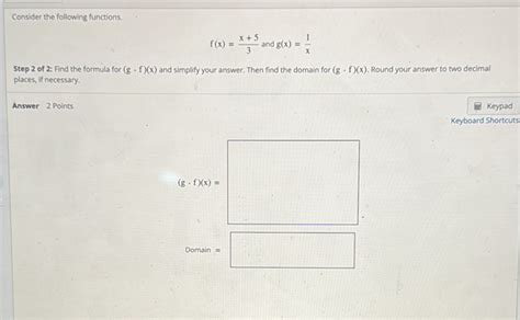 Solved Consider the following functions. f(x)=3x+5 and | Chegg.com