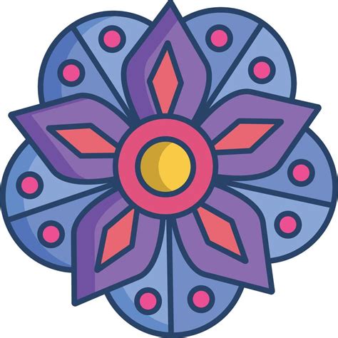 Snowflake Linear Color Illustration 46925854 Vector Art At Vecteezy