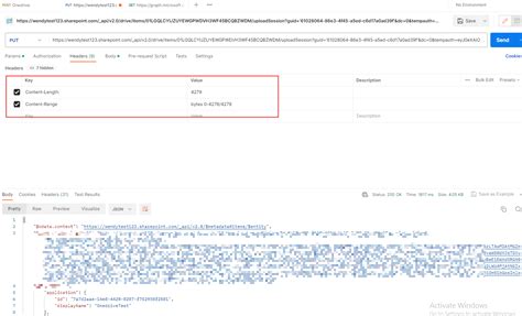 how to split file when uploading to sharepoint using resumable sessions