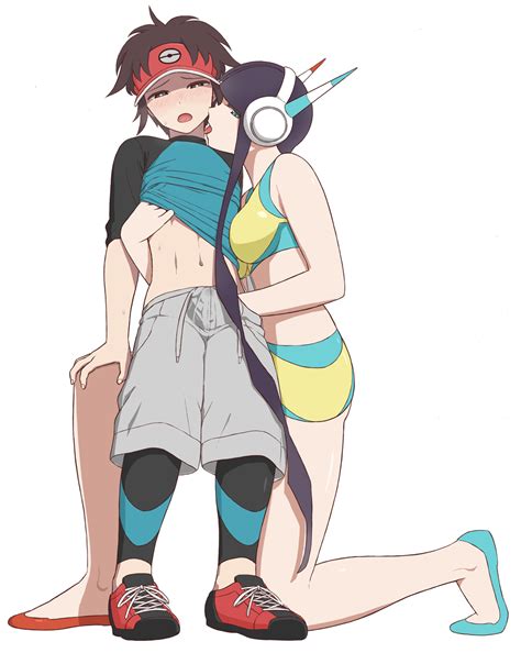 Mizuno Pixiv31352320 Elesa Pokemon Nate Pokemon Nintendo Pokemon Pokemon Bw2 Red