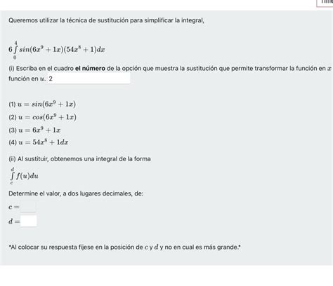 Solved We Want To Use The Substitution Technique To Simplify Chegg