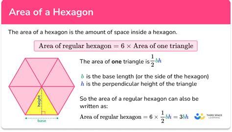 Area Of A Hexagon GCSE Maths Steps Examples Worksheet