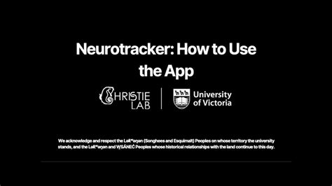 Neurotracker How To Use The App YouTube