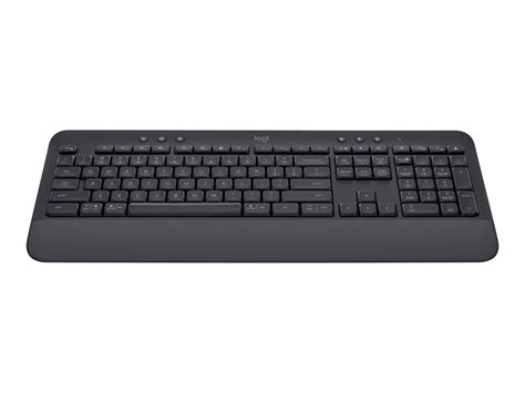 Logitech Signature K Comfort Full Size Wireless Keyboard With Wrist Rest Graphite Shi