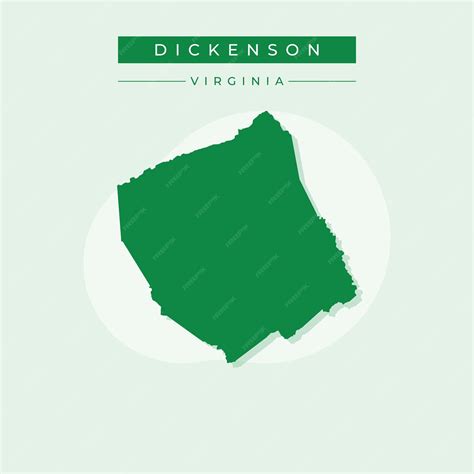 Premium Vector Vector Illustration Vector Of Dickenson Map Virginia
