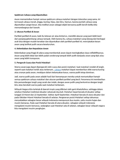 Spektrum Cahaya Yang Dipantulkan Pdf