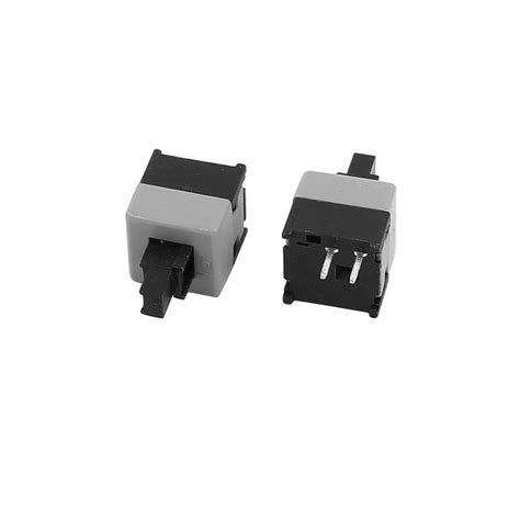 Uxcell Panel Pcb Momentary Tactile Tact Push Button Switch 2 Pin Dip 0 33′ Length 10 Pack