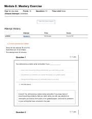 Module Mastery Exercise WA ENG Pdf Module Mastery Exercise Due No Due Date Points