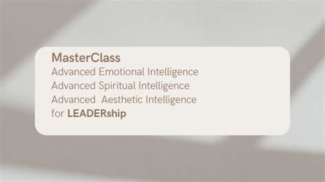 The 3 Intelligences Of A New Era Emotional Spiritual And Aesthetic