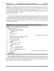 Design Analysis Of Algorithms Finding Maximum Inversions Course Hero