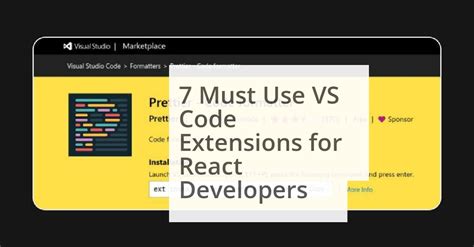 React Jobs On Linkedin 7 Must Use Vs Code Extensions For React Developers