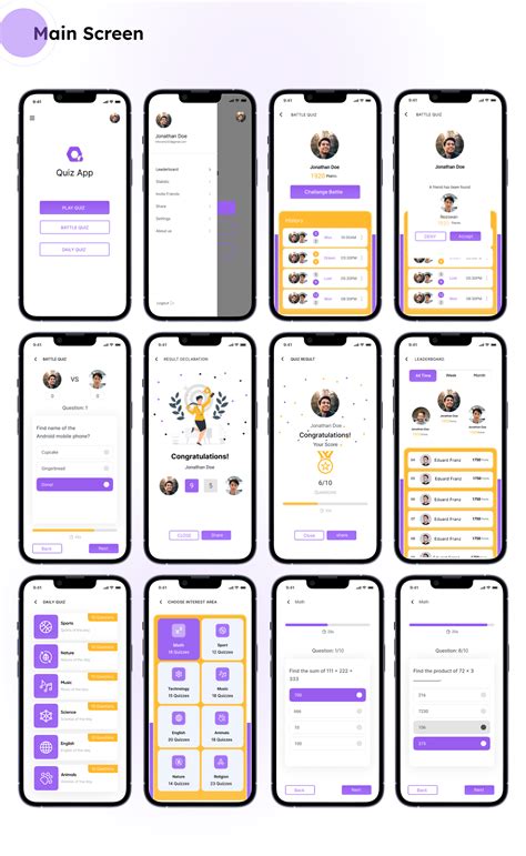 Quiz App On Behance
