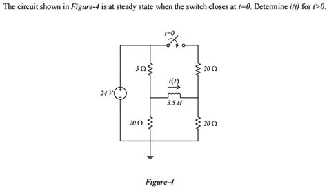 Solved The Circuit Shown In Figure 4 Is At Steady State When The