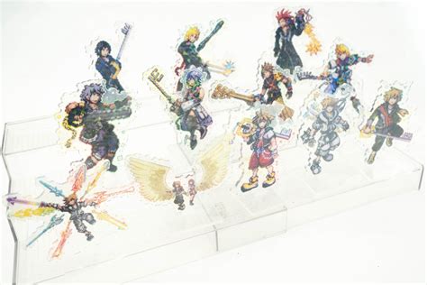 Kingdom Hearts Pixel Art Acrylic Standees Sora Kairi Riku Axel Roxas