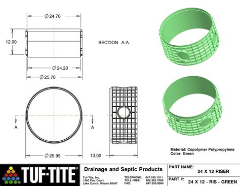 Tuf Tite 24 X 12 Septic Tank Riser