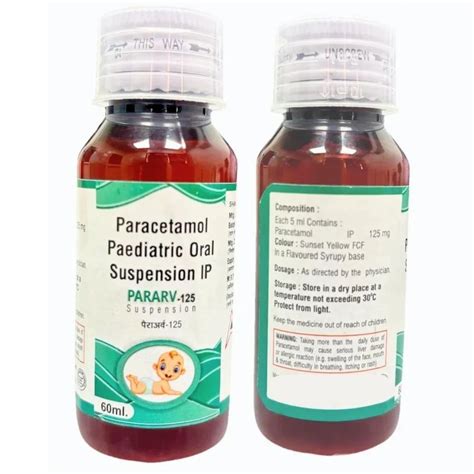 Paracetamol Syrup 125 Mg At ₹ 2553bottle Paracetamol Syrup In New