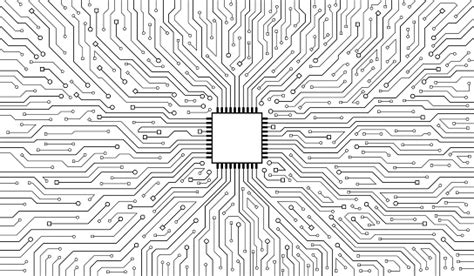 Cpu Chip On Motherboard Central Computer Processors Cpu Concept Quantum Computer Large Data
