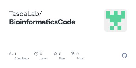 Github Tascalabbioinformaticscode