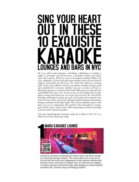 Sing Your Heart Out In These 10 Exquisite Karaoke Lounges And Bars