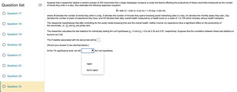 Solved Question List Question 17 Question 18 Question 19