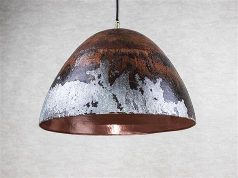 Oxidized Copper Dome Ceiling Light Copper Ceiling Light Copper Farmhouse Pendant Light Etsy