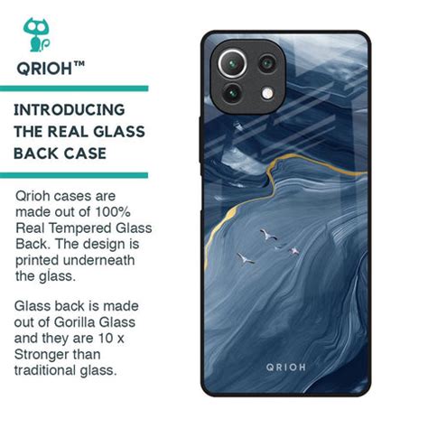 Deep Ocean Marble Mi 11 Lite Ne 5g Glass Back Cover Flat 35 Off On