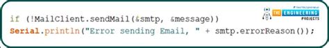 Sending Email With Esp32 Using Smtp Protocol The Engineering Projects