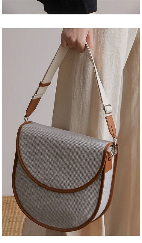 W Concept 디자이너 가방 가방 패턴 캔버스 백