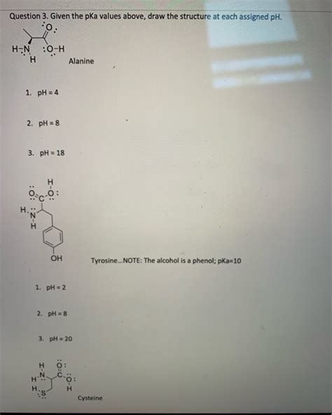 Solved Question Fill In The PKa Values And Circle The Chegg