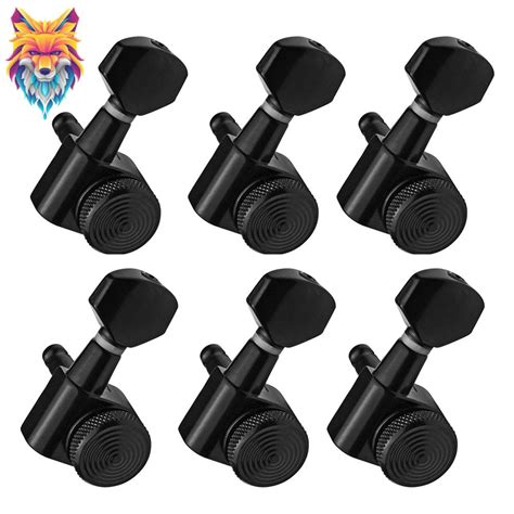 Guitar String Peg Locking Tuners Tuning Pegs Machine Heads Black 6r Inline Shopee Philippines