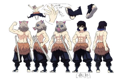Inosuke Hashibra Character Drawing Modelagem De Personagens Boruto