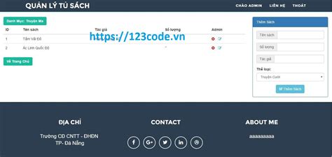 Tải Source Code Quản Lý Thư Viện Php Thuần Miễn Phí