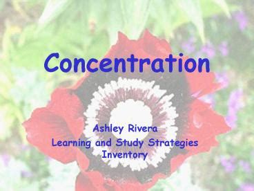 Concentration Presentation Free To View