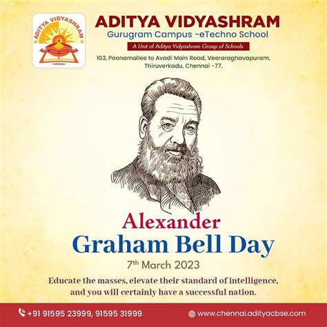 Happy Alexander Graham Bell Day Aditya Vidyashram Gurugram Campus