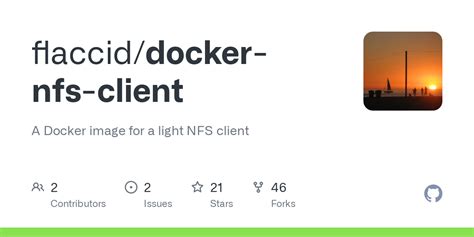 Github Flaccid Docker Nfs Client A Docker Image For A Light Nfs Client