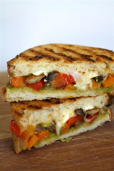 Vegetarian Panini Veg Grilled Sandwich Recipe Swasthi S Recipes Add