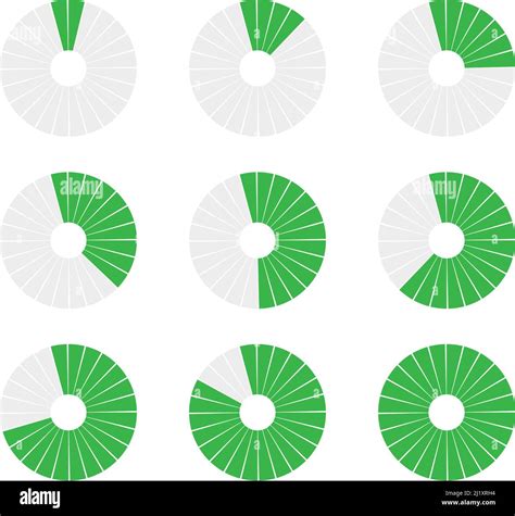 preloader circular loading bar pie chart pie graph vector template