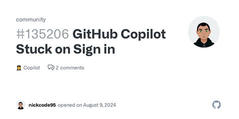 GitHub Copilot Stuck On Sign In Community Discussion GitHub