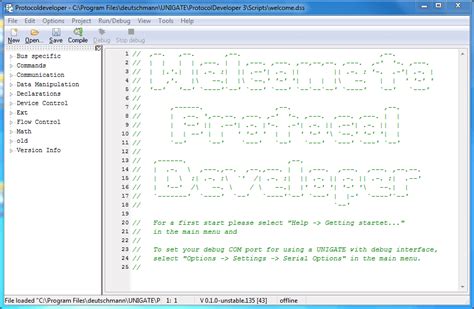 protocol developer deutschmann script language for flexible solutions