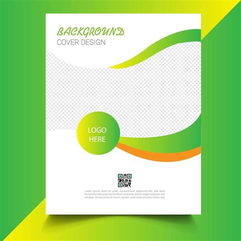 Brochure Poster Flyer Pamphlet Magazine Cover Design With Space For Photo Background