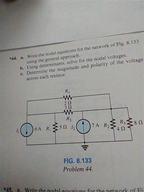Solved A Write The Nodal Equations For The Network Of Chegg Com