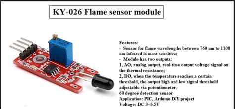 fire flame sensor module ky 026 infrared daraz pk