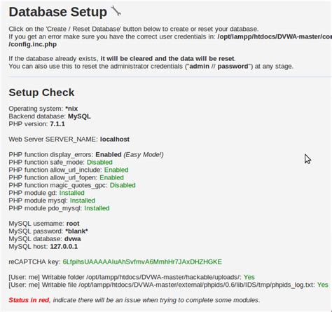 setting up damn vulnerable web application dvwa pentesting lab